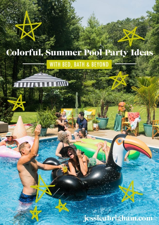 Colorful, Summer Pool Party Ideas with Bed, Bath & Beyond » Jessica Brigham